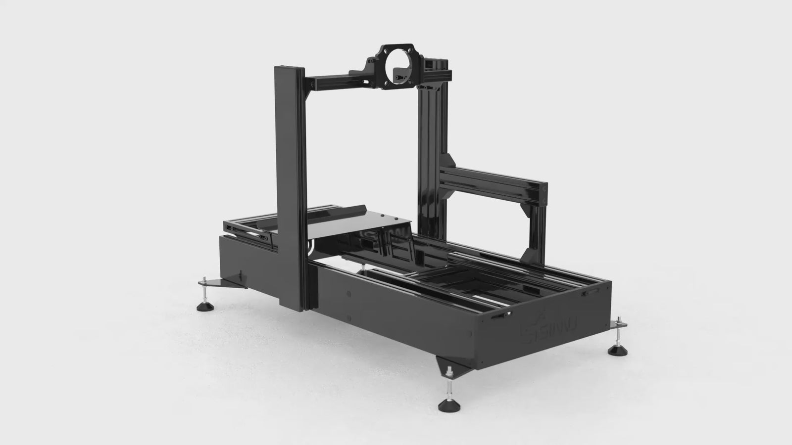Châssis Sim-Racing LPSIMU 4 Aluminium profilé noir brilliant